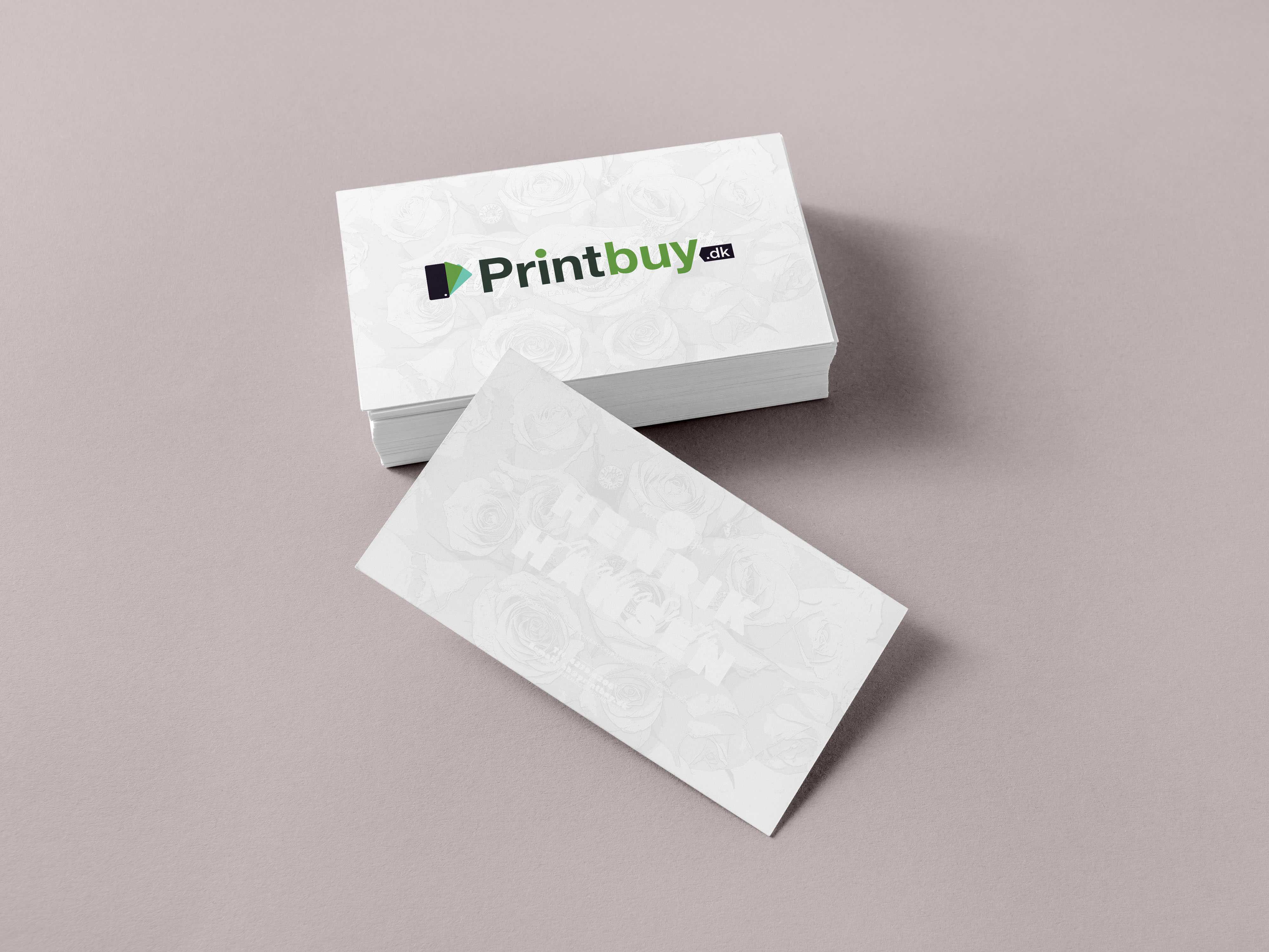 Billige Visitkort | Bestil Visitkort online - Printbuy.dk